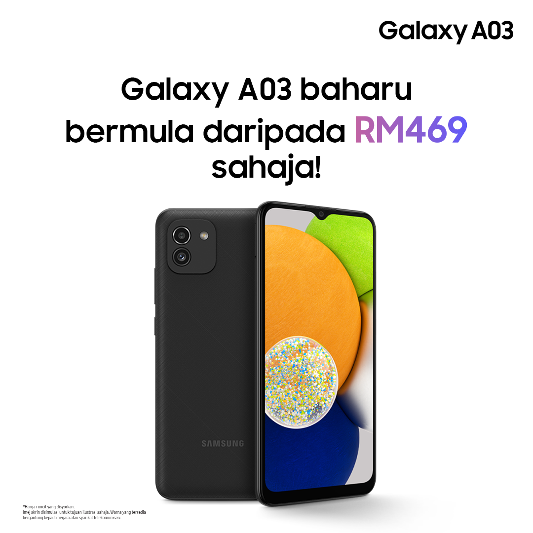 Samsung Galaxy A03 budget phone gets you a huge 6.5 inch display and 5 ...